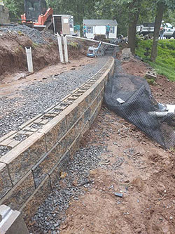 Building an engineered wall on clay soil – by Jeremy Martin